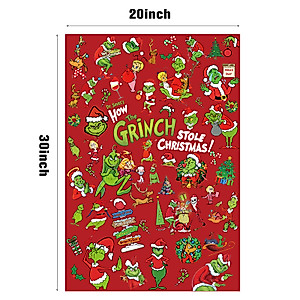 GHONXEUR 5 Pcs Christmas Wrapping Paper Gift Wrap Bulk Art Paper Folded Flat for Baby Shower Birthday Party Decorations Wedding DIY Crafts Gift Packing, 20 x 30 Inch