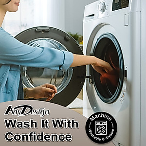 AnyDesign Farmhouse Kitchen Towel Gray Home Sweet Home Dish Towel Buffalo Plaids Truck Eucalyptus Leaves Hand Drying Tea Towel for Home Cooking Baking Cleaning, 18 x 28 Inch, 2Pcs