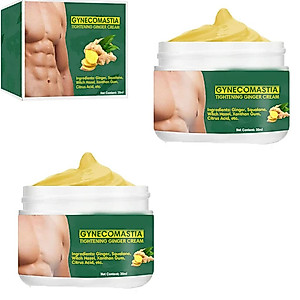 YCSM SoliPac Ginger Cream, Solipac Gynecomastia Tightening Ginger Cream,30 ml Ginger Fat Burning Cream Weight Loss Anti-Cellulite Slimming Cream for Men(2PCS)