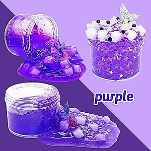 13 Pack Jelly Cube Crunchy Slime, Crystal Slime Kit Super Soft and Non-Sticky, Birthday Gift Slime Party Favors for Girls and Boys