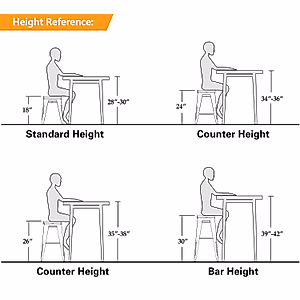 Awonde 26" Swivel Bar Stools Set of 2 Industrial Metal Counter Height Stools with Wood Top Matte Black