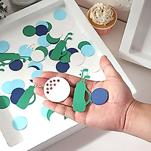 VAVAYAO 240 Pieces Golf Confetti - Golf Party, Birthday Party Table Decoration, Hole In One First Birthday, Golf Party, Golf Themed Party Table Confetti Decoration, Birthday Boy, First Birthday