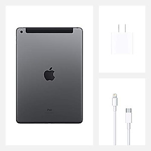 2020 Apple iPad (10.2-inch, WiFi + Cellular, 32GB) - Space Gray (Renewed Premium)
