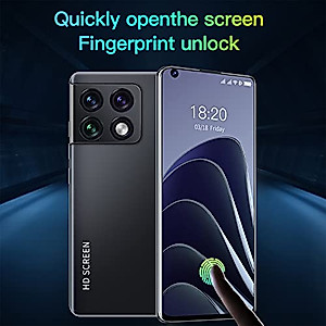 Unlocked Mobile Phones, Adnroid 8.1 Smart Phone 7.0 Inch Ultrathin HD Full Screen Phone, Dual SIM Unlocked Smartphones, 2G RAM+16GB ROM, 2MP+5MP Mobile Cell Phone, Gift for Friends (Black)