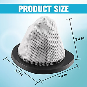 Improvedhand Filters Replacement for Bi-ssell 3-in-1 Stick Vacuum Fit For Bissell 38B1, 38B1L, 1059 Series Lightweight Stick Vacuum, Compare to Part # 203-7423, 2037423, 4 Pack