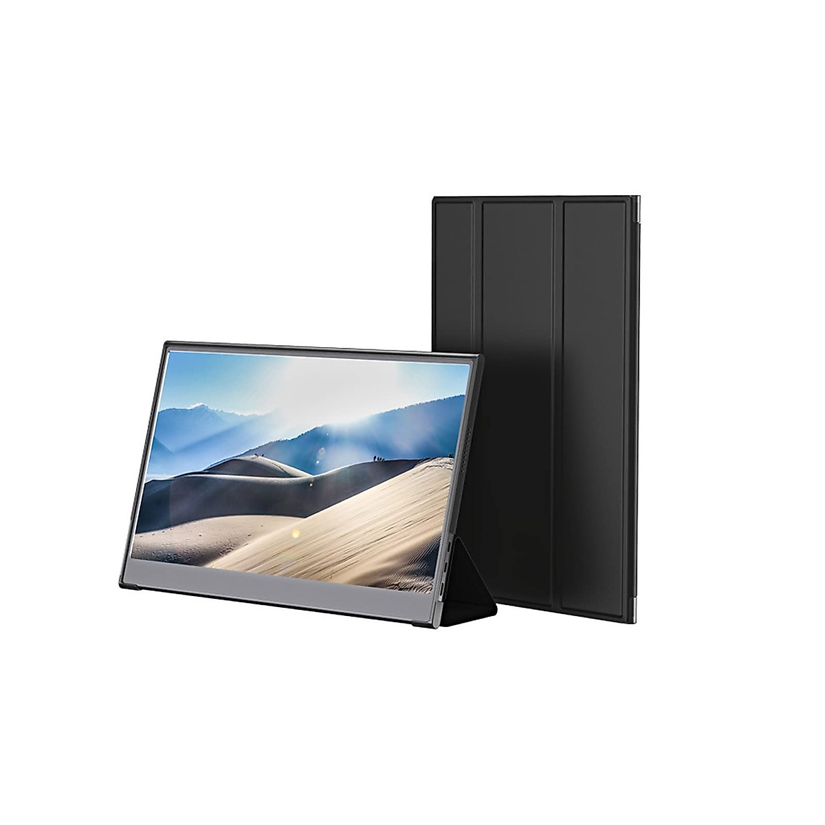 DFZ Portable USB Monitor- 15.6 Inch Full HD, IPS, USB Type-C for Laptop/Tablet