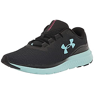 Under Armour Women's Charged Impulse 3 Running Shoe, Black/Black/Still Water, 8