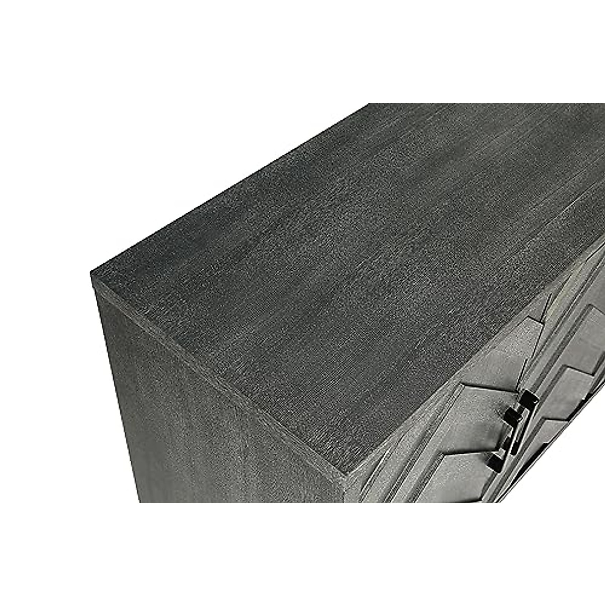 HZXINKEDZSW Vintage Buffet Cabinet with 4 Door and Adjustable Shelves,Wooden Lacquered Accent Sideboard,Console Table for Entryway,Living Room,Bedroom,Taupe Grey