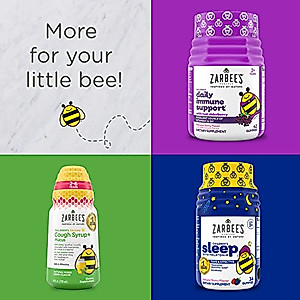 Zarbee's Kid's Daily Probiotic Blend Gummies with 2 Strains for Digestive Support; Easy to Chew; Kids Daily Probiotics Gummies; Gluten-Free & Drug-Free; Ages 2+; Natural Fruit Flavors; 50 Count