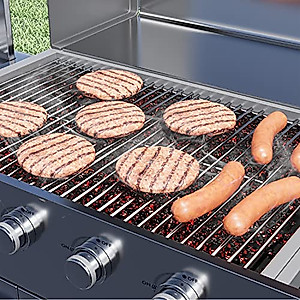 LOCVCDA 17" Cooking Grates for Home Depot Nexgrill 720-0830H, 720-0830D, 720-0783E, 720-0783C, 17 Inches Stainless Steel Cooking Grids Grill Replacement Parts for Nexgrill 720-0888 720-0888N