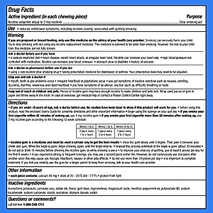 Nicorette 2 mg Nicotine Gum to Help Quit Smoking - White Ice Mint Flavored Stop Smoking Aid, 160 Count