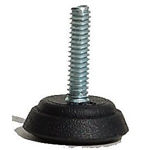 #4204 Adjustable 5/16" Threaded Non-Skid Leveling Glides Black Pad 4-Pack
