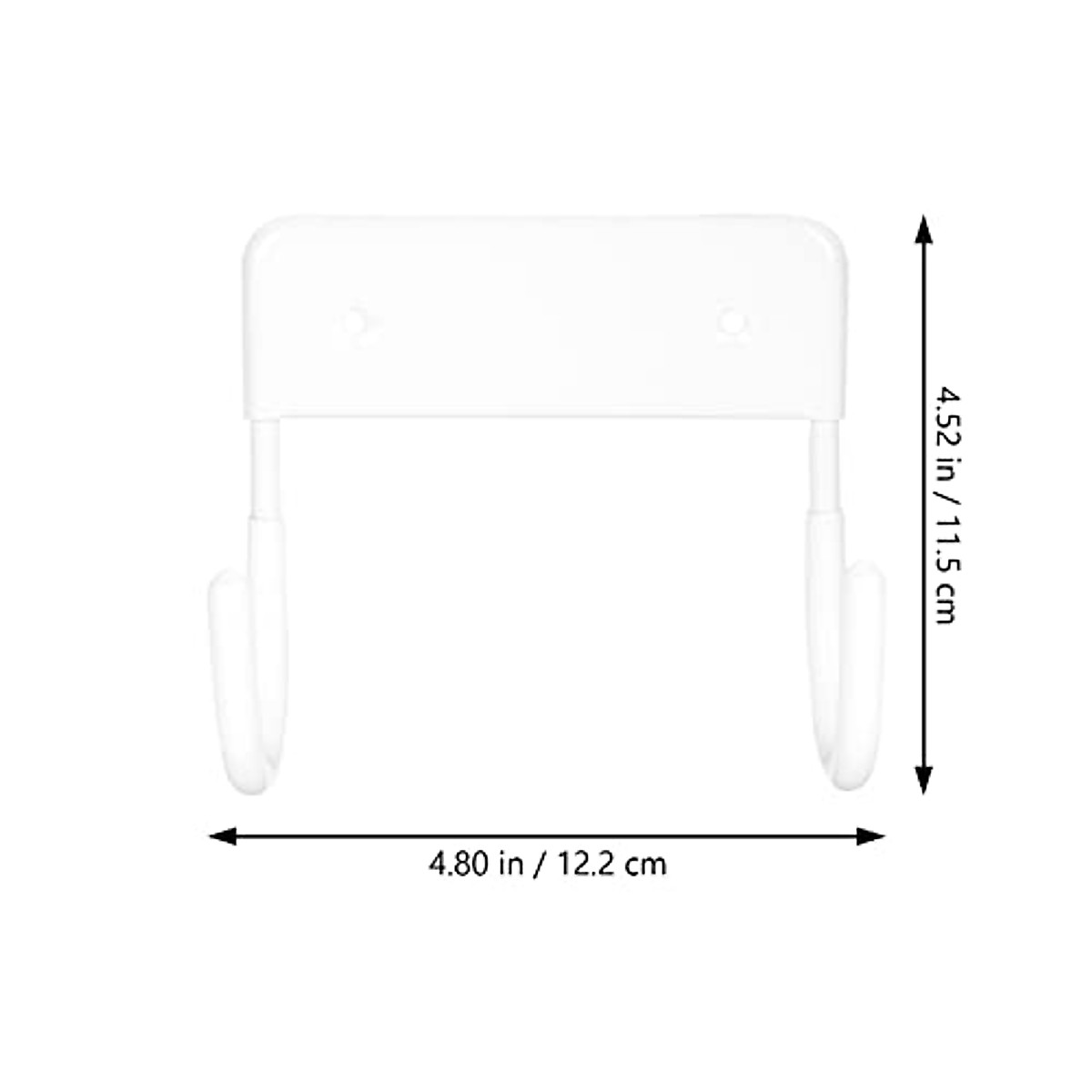Zerodeko 1 Set Iron Board Hanger Ironing Board Hook for Wall Iron Holder Wall Mount Household Hooks Wall Mount Iron Board Holder Folding Shelf Key Hanger White Storage Bracket