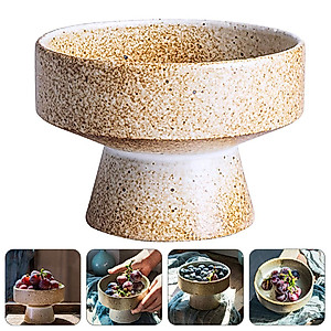 Cabilock 1pc Fruit Tray Cake Serving Stand Centerpiece Bowl Salad Fruit Bowl Cake Serving Platter Chip Bowl Cupcake Display Stand Storage Tray for Snack Fruit Ceramics Porcelain Plate Candy