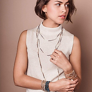Scout Curated Wears - Women's Scout Wrap Bracelet & Necklace, Peacock/Hematite
