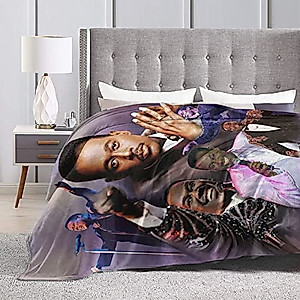 DOTZRLT Luther Singer Vandross Blanket Printed Flannel Blanket Home Decor Soft Comfortable Warm Throw Blankets 80"x60"