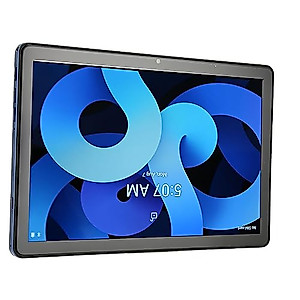 Luqeeg 10.1 Inch Tablet, 4G LTE Network MTK6762 Octa Core 12GB RAM 512GB ROM 8MP Front Camera 2560x1600 Resolution Tablet PC for Learning for Business (Blue)