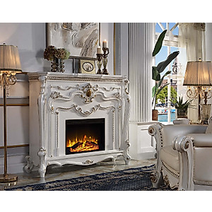 Picardy Fireplace in Antique Pearl Finish