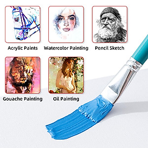 Simetufy 8x10 Inch Stretched Canvas for Painting, 12 Pack 100% Cotton Professional Blank Canvas, Canvases for Painting Using Acrylic Paint or Oil (Pre-Primed)