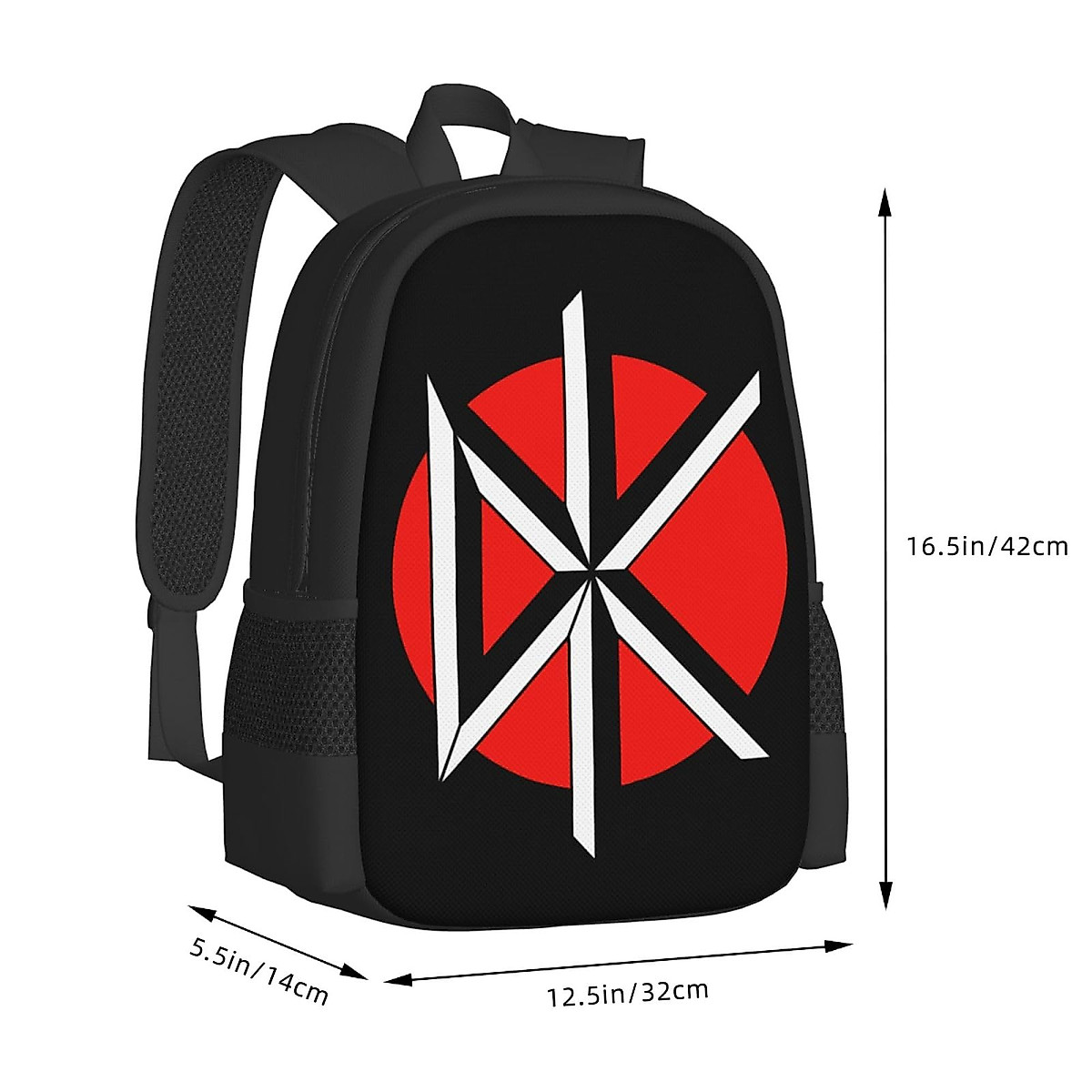 OBLUE Dead Rock Kennedys Band Backpack Laptop Bag Casual Daypack Outdoor Travel Sports and Shoulder Backpacks for Men Women