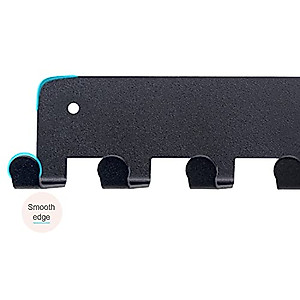 Towel Rack Holder Wall Mount – Towel Rack Hook Bathroom Space Saving and Easy to Install Towel Holder Hooks - The Perfect Addition to Your Bathroom,kichen Home Decor(Black)