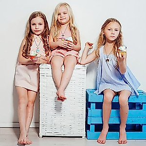 NUOBESTY Friendship Bracelets 3 Pcs Best Friend Necklaces Donuts Ice Cream Pendant Friendship BFF Necklaces for 3 Girls Birthday Friends Sisters Jewlery Gifts (Best Friend Forever) Girl Toys