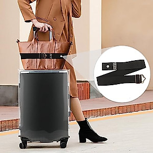 CYCFORCE Luggage Cover Set Clear PVC Luggage Cover & 2-in-one Luggage Strap Thickened Suitcase Cover 28 Inch Luggage Protector for Wheeled Suitcase (28-Inch)