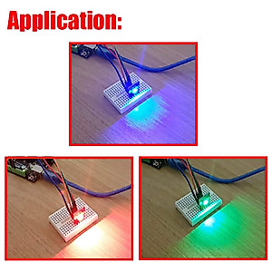 DAOKI 5 Pcs SMD LED Module 3 Color Light 5050 PWM RGB KY-009 for Arduino MCU Raspberry DIY Electronic Kit PCB Board with Dupont Cable