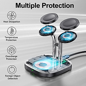 Swanscout Dual Watch Charger for Pixel Watch Only, 2 in 1 Wireless Charger Stand for Google Pixel Watch, Charging Dock Station for Pixel Buds Pro (Not for Pixel Watch 2)