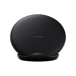SAMSUNG Qi Certified Fast Charge Wireless Charger Stand (2018 Edition) Universally Compatible with Qi Enabled Smartphones - US Version - Black - EP-N5100TBEGUS