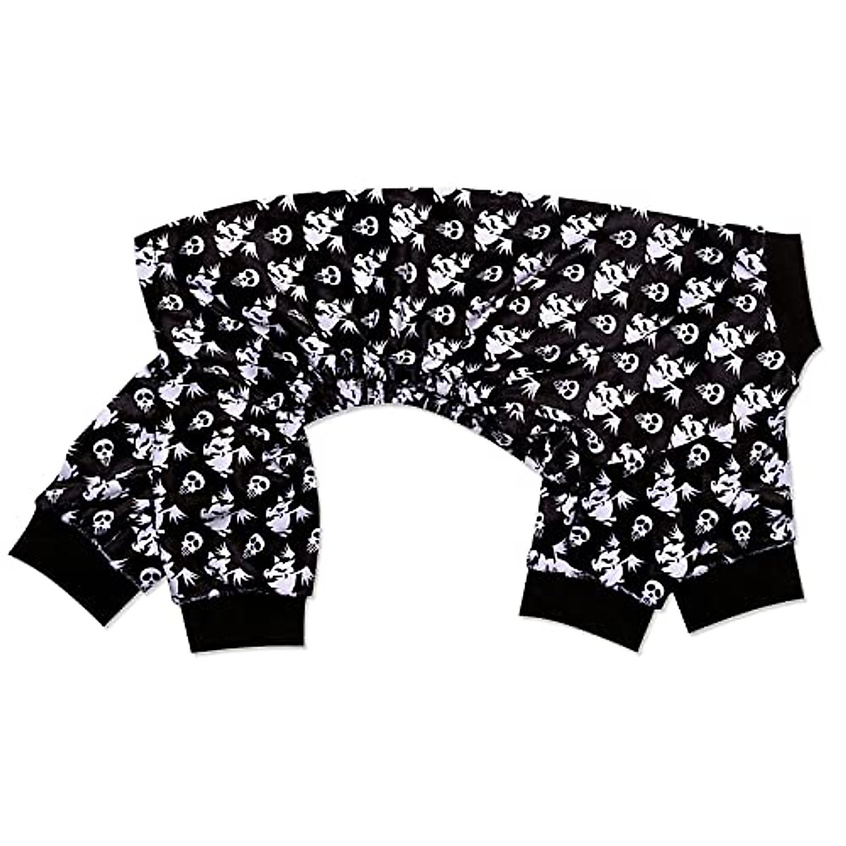 PetBonus Dog Pajamas, Soft and Stretchy Dog Clothes, Easy Wearing Dog Pjs Shirts Dog Jammies, Adorable Small Dog Onesie, Cute Pet Jumpsuits for Puppy, Doggie (L, Skull)