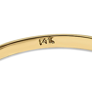 Solid 14K Yellow Gold Swarovski CZ Cubic Zirconia Engagement Ring 6 Prong 2 Carat Round (6.0)