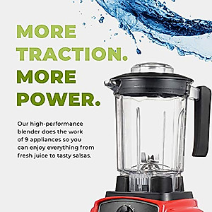 Cleanblend Ultra Blender, Low Profile Blender for Shakes and Smoothies - 40oz Compact Countertop Smoothie Blender/Maler - 8-Blade Stainless Steel, 1,000 Watt Motor, BPA-Free Tamper Wand Included