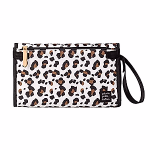 Petunia Pickle Bottom Nimble Diaper Clutch | Compact Clutch with Fold-Out Changing Pad | Diaper Clutch | Small Baby Diaper Bag | Stylish Diaper Clutch for On-The-Go Moms and Dads | Moon Leopard