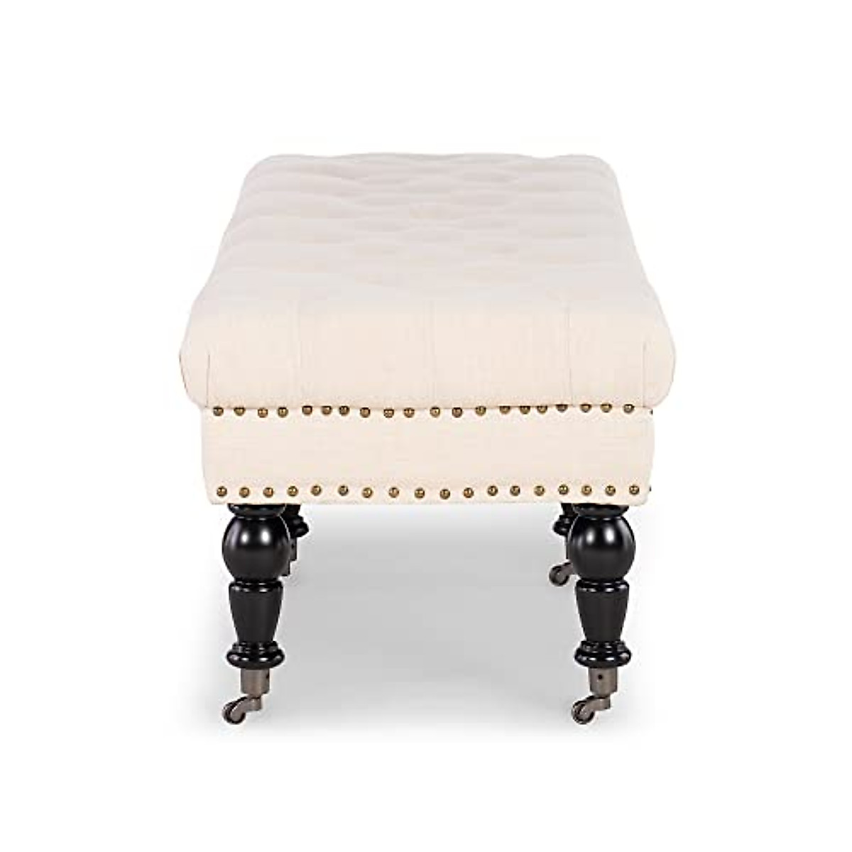 Linon Isabelle Bed Bench, 62-Inch, Dark Espresso Finish