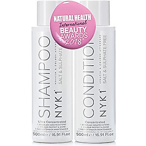 SALT SULFATE FREE Shampoo and Conditioner Set for Color Treated Hair (2 x 16.9 Fl Oz) Shampoo for Color Treated Hair and Conditioner - Sulfate Free Shampoo and Conditioner for Color Treated Hair