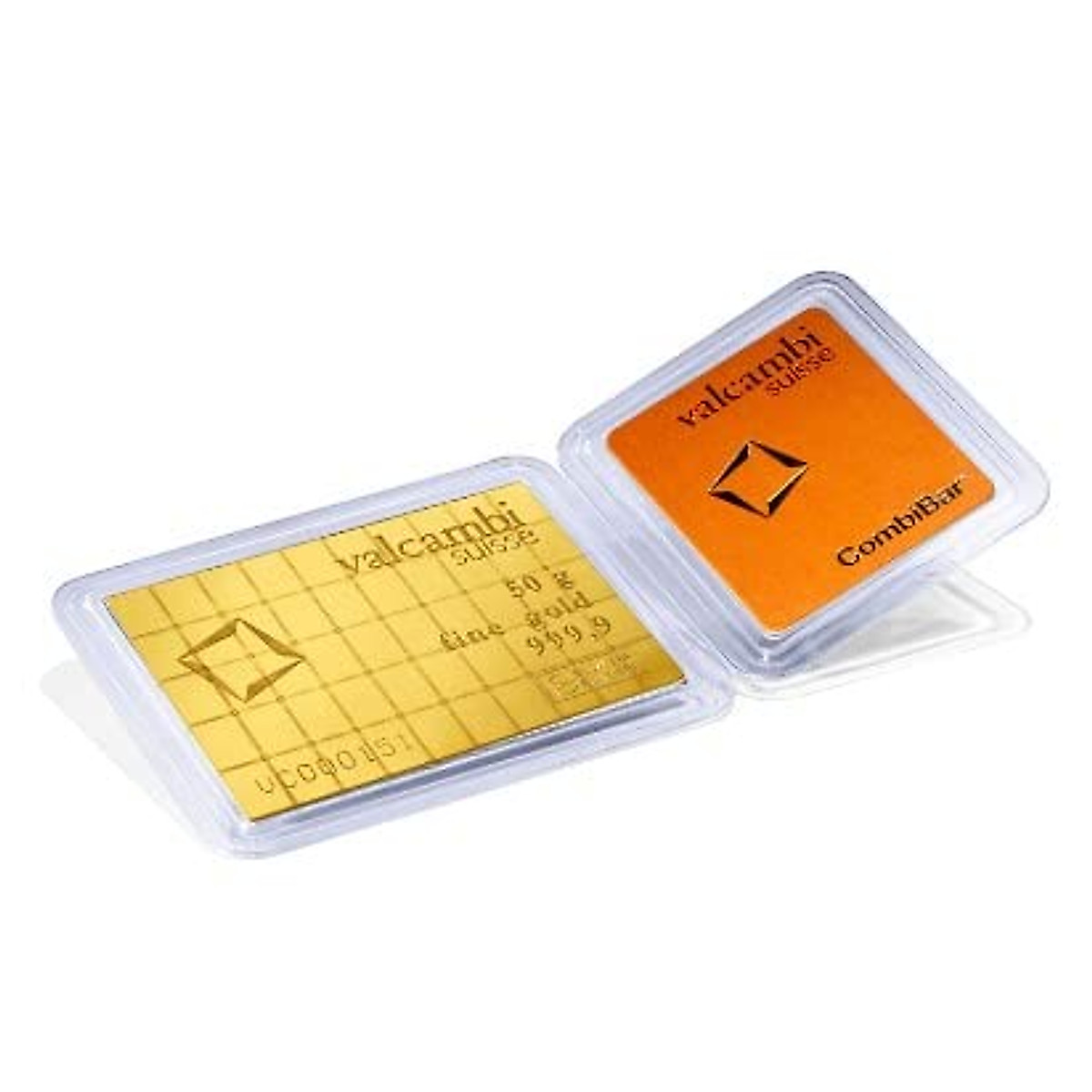 Valcambi 1gram Combibar .999 Fine Gold Bar