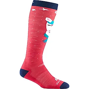 Darn Tough 3040-C-C018-05 Magic Mountain OTC Midweight with Cushion w/Padded Shin Raspberry Large