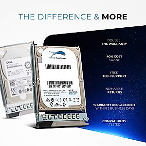 2.4TB 10K SAS 2.5" HDD for Dell EMC PowerEdge Servers | Enterprise Hard Drive in G14 Tray | Compatible with R Series T Series 401-ABHQ K0N77 C6420 R940 R7415