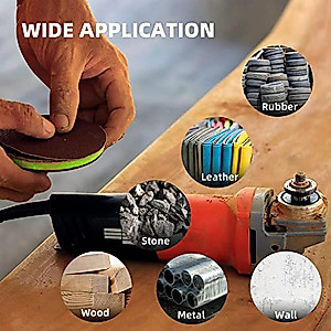 2 Inch (50mm) Hook and Loop Sanding Pad for Sanding Discs with 1/4 Inches Shank Drill Attachment and Soft Foam Layer Buffering Pad, 5 Pack