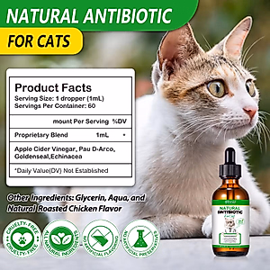 2 Pack - Natural Antibiotics for Cats- Pet Antibiotic - Healing Aid and Skin Repair for Wounds, Sores, and Abrasions, Provides Itch Relief for Irritated Skin