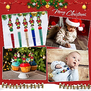 PEVOGON 12 Pcs Christmas Silicone Focal Bead Cute Loose Beads Accessory for DIY Keychains Bracelet Necklace Pens Lanyard Making