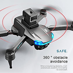 HK138 Drones With Camera For Adults 4k Hd Auto Return Intelligent Obstacle Avoidance One-Touch Take-Off And Landing Beauty Shot Dron (Black)