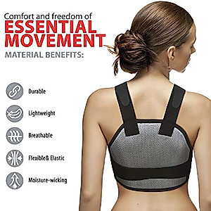 ORTONYX Sternum and Thorax Support Chest Brace Post Open Heart Surgery Rehabilitation, Broken, Cracked, Fractured, Dislocated Ribs Compression Aid / ACHB5255-XL