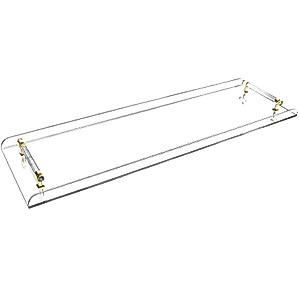 YIYIBYUS Acrylic Bathtub Caddy, Clear, Rectangular, 31 x 9 in