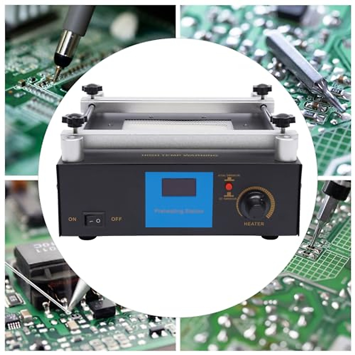 110V 853A 450W SMD PCB Preheater bga Rework Station Preheating Oven Station Infrared Preheating Station Hot Plate Preheating Oven Welder