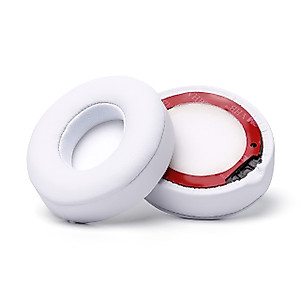 Wicked Cushions Replacement Ear Pads for Beats Solo 3 Wireless On Ear Headphones - Also fits Beats Solo 2 Wireless, Enhanced Noise Cancellation, Improved Comfort, Industrial Adhesive | White