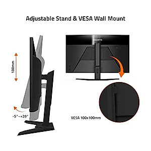 GIGABYTE M32UC 32" 144Hz (160Hz OC) 4K UHD Curved Gaming Monitor, SS VA, 3840x2160 Display, 1ms Response Time (MPRT), 1x DisplayPort 1.4, 2x HDMI 2.1, 1x USB Type-C, 4x USB 3.2