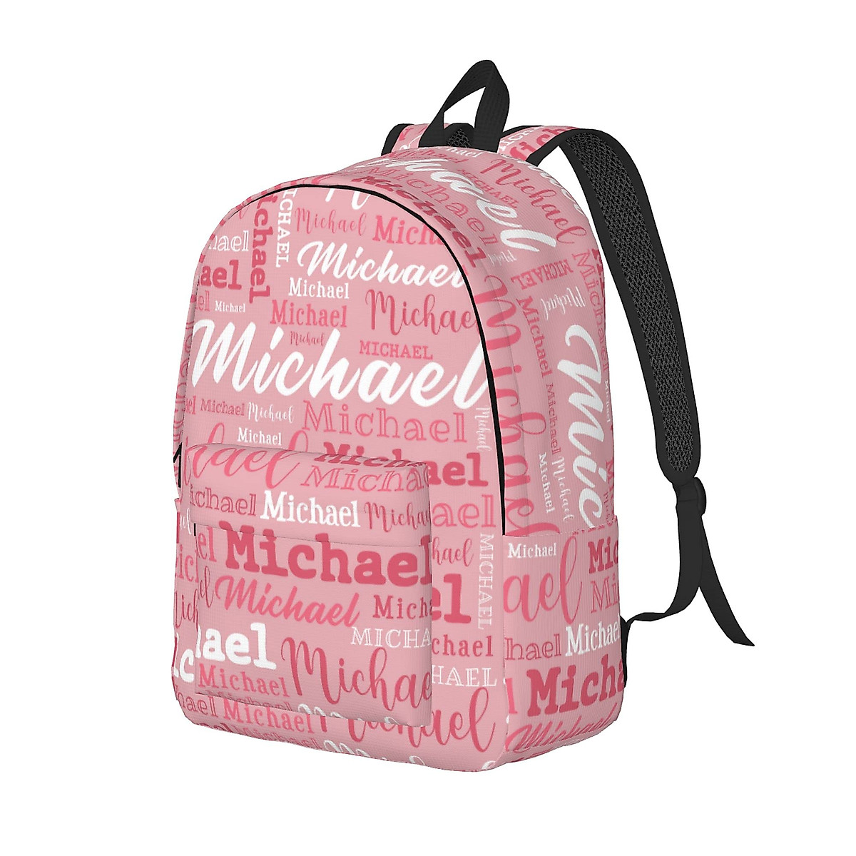 sewbuapo Custom Backpack with Name, Personalized Nmae School Backpack for Boys Girls, Customized 17Inch Student Bookbag with Lunch Bag Pencil Case for Travel, Work and School