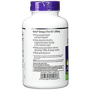 Natrol 1000mg Omega 3 Fish Oil Softgel - 150 per pack -- 1 each.